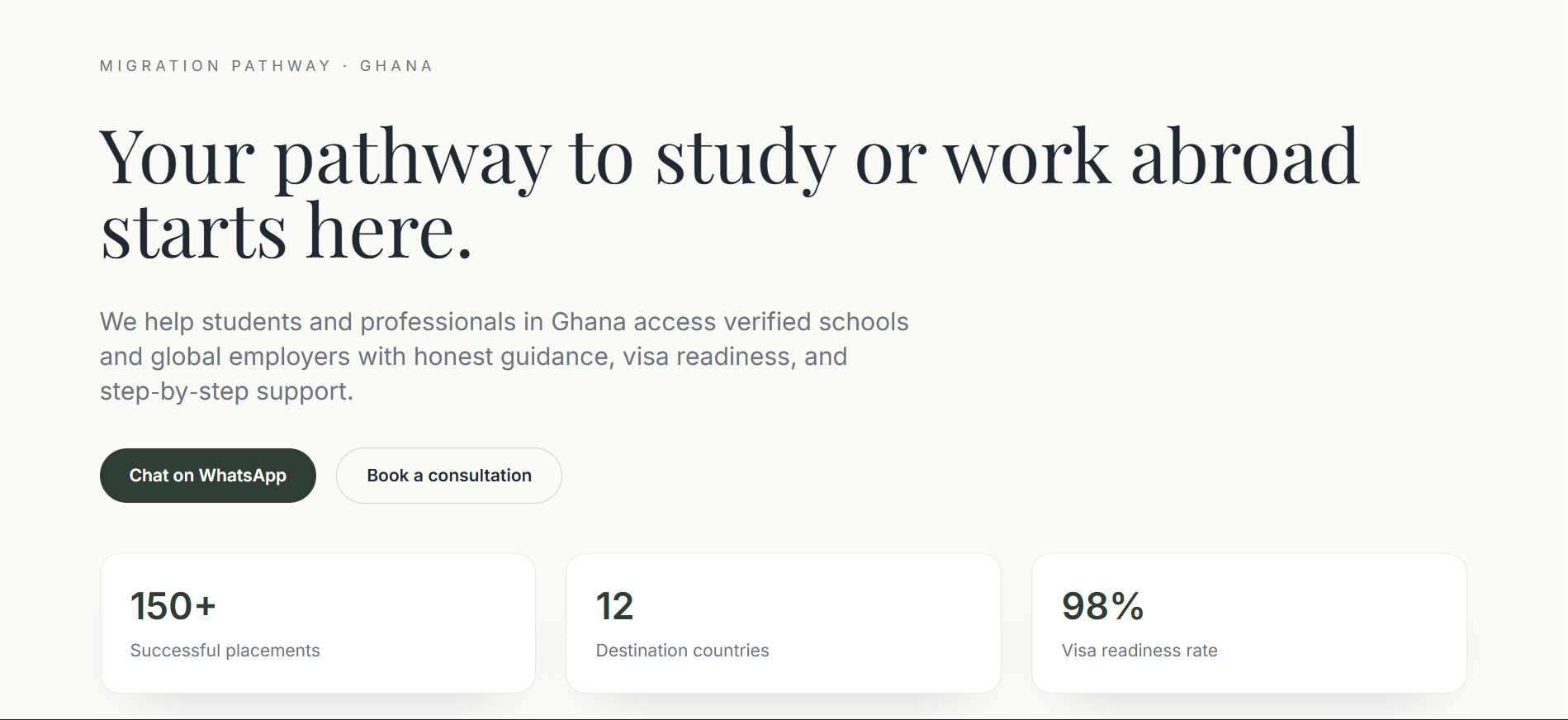 Migration Pathway | Study & Work Abroad Guidance in Ghana